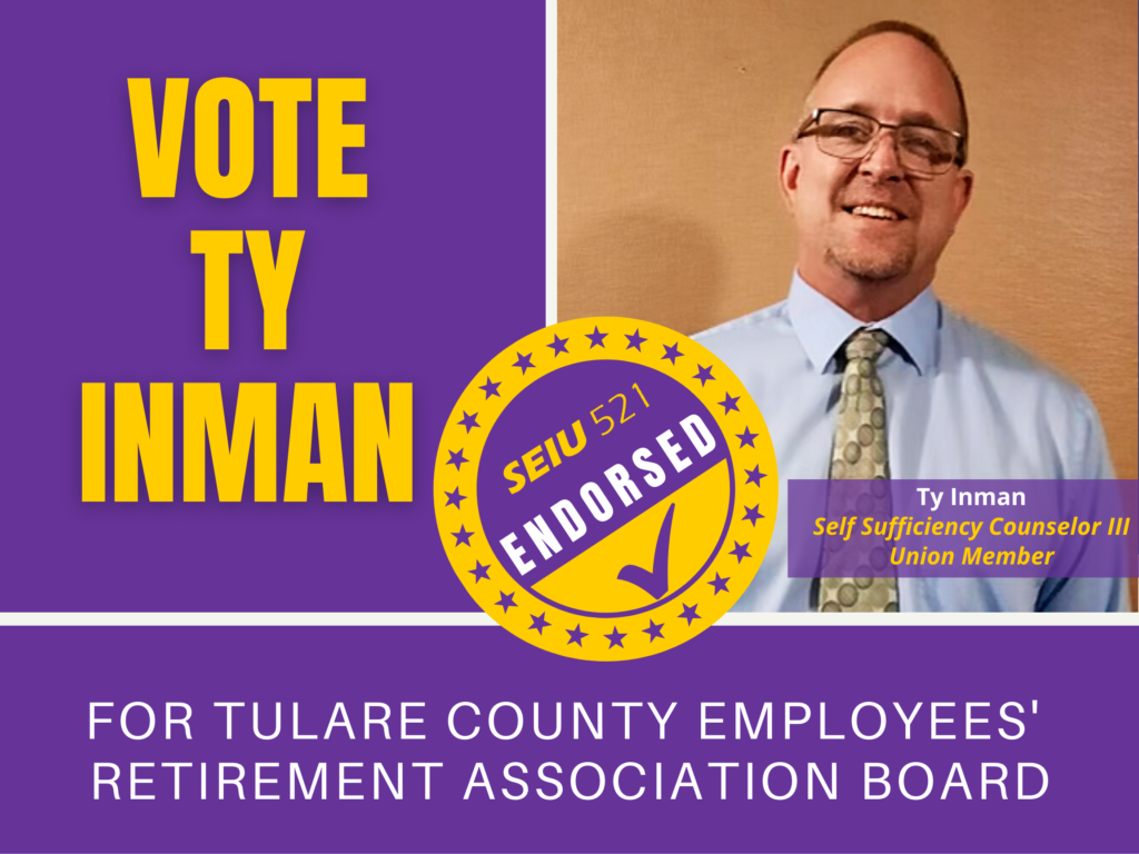 SEIU 521 Endorses Ty Inman for TCERA Board – SEIU Local 521
